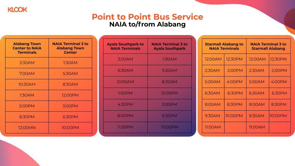 NAIA Premium Bus and Point-to-Point Transfers, Manila, Philippines ...